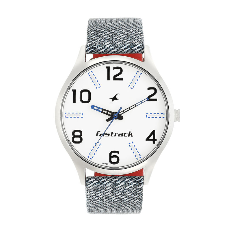 Buy Fastrack 3184SL01 White Dial Analog Watch For Gents Online