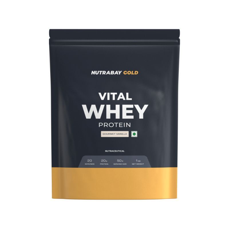 Buy Nutrabay Gold Vital Whey Protein - Gourmet Vanilla Online