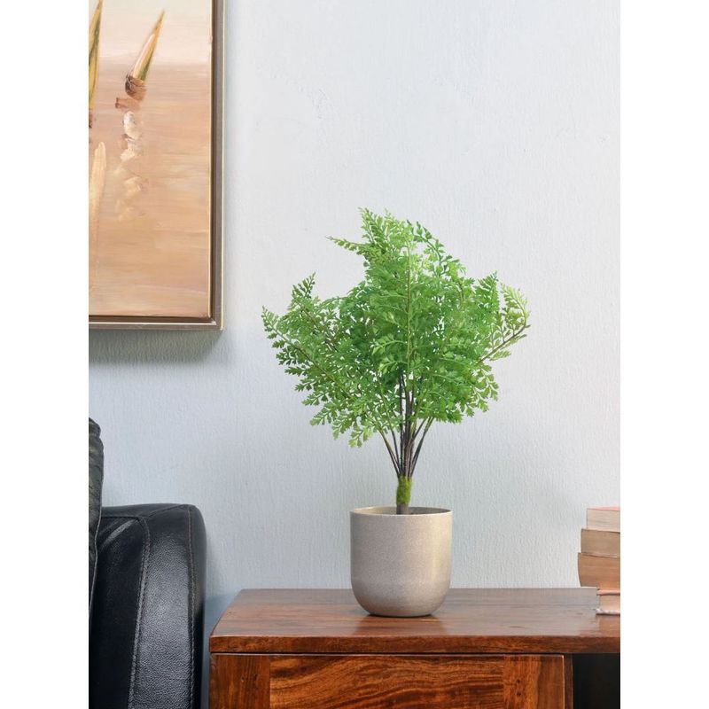 Buy Fourwalls Artificial Soft Touch Fern Bonsai Potted Plant Online