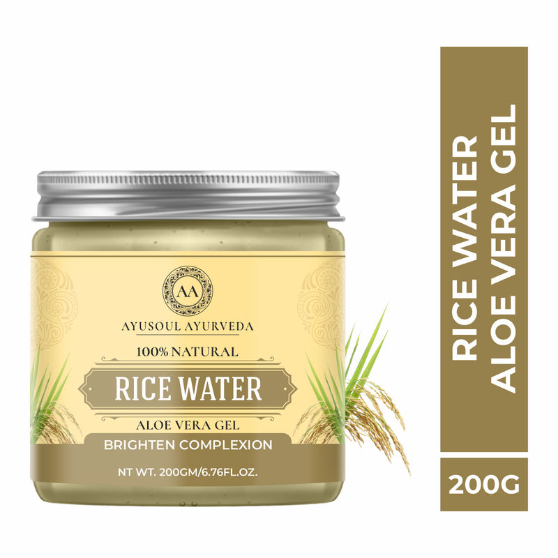 Buy Ayusoul Ayurveda Rice Water Aloe Vera Gel for Body Skin Treatment ...