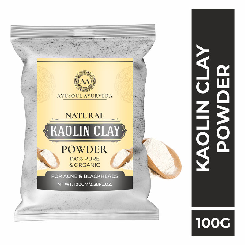 Buy Ayusoul Ayurveda 100% Pure White Kaolin Clay Powder Online