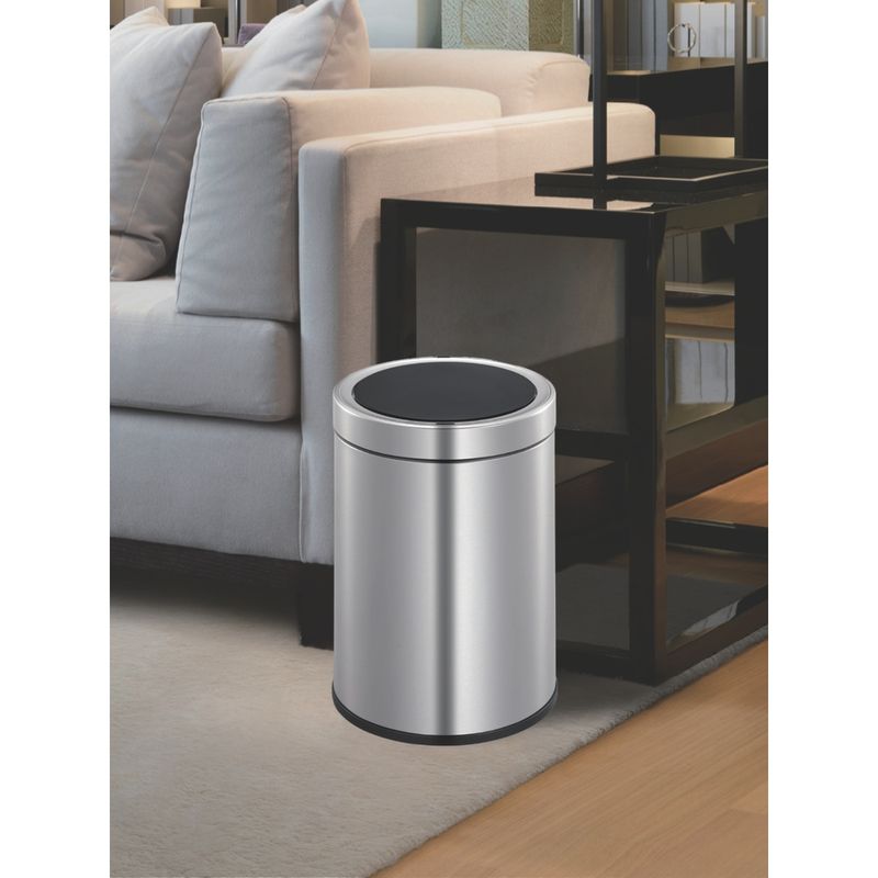 Buy OBSESSIONS Stainless Steel Smart Sensor Dustbin With Lid Litre Metallic Online