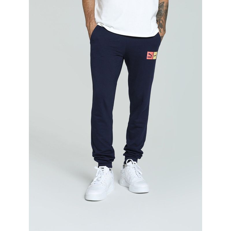 Buy Puma Formstrip Logo Men Navy Blue Sweatpant Online