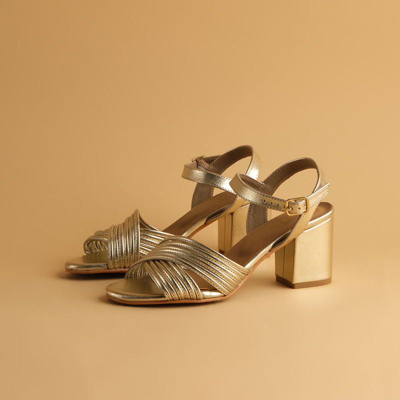 Buy Eridani Womens Vera Gold Heels Online