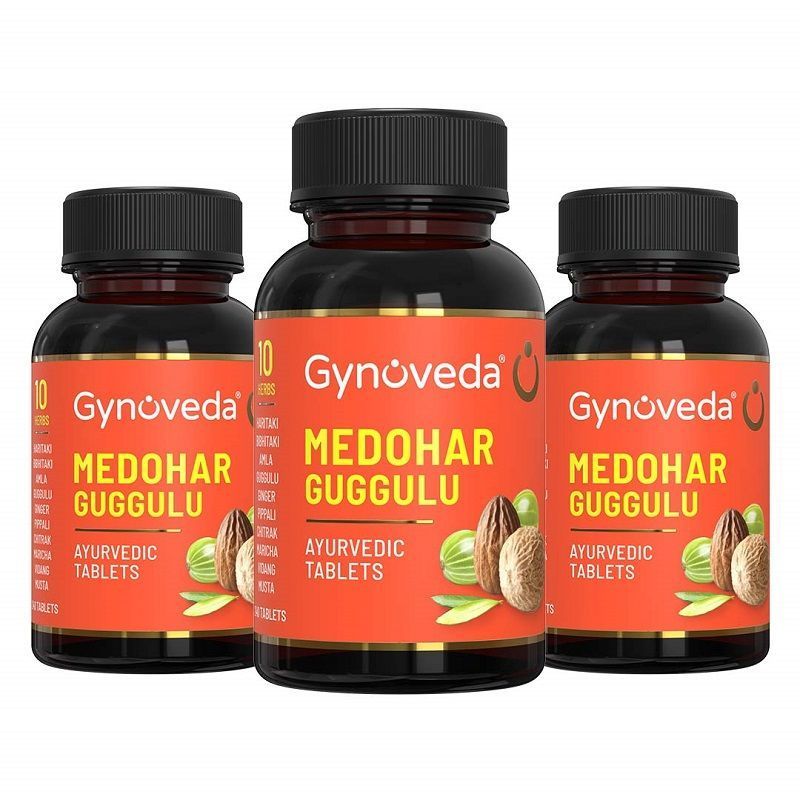 Gynoveda Medohar Guggulu Fat Burner Ayurvedic Tablets For Weight ...
