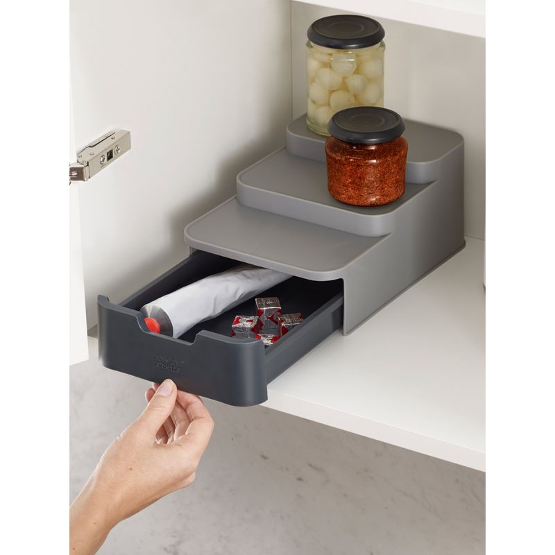 Buy Joseph Joseph Cupboard Store Compact 3-Tier Shelf Organizer with ...