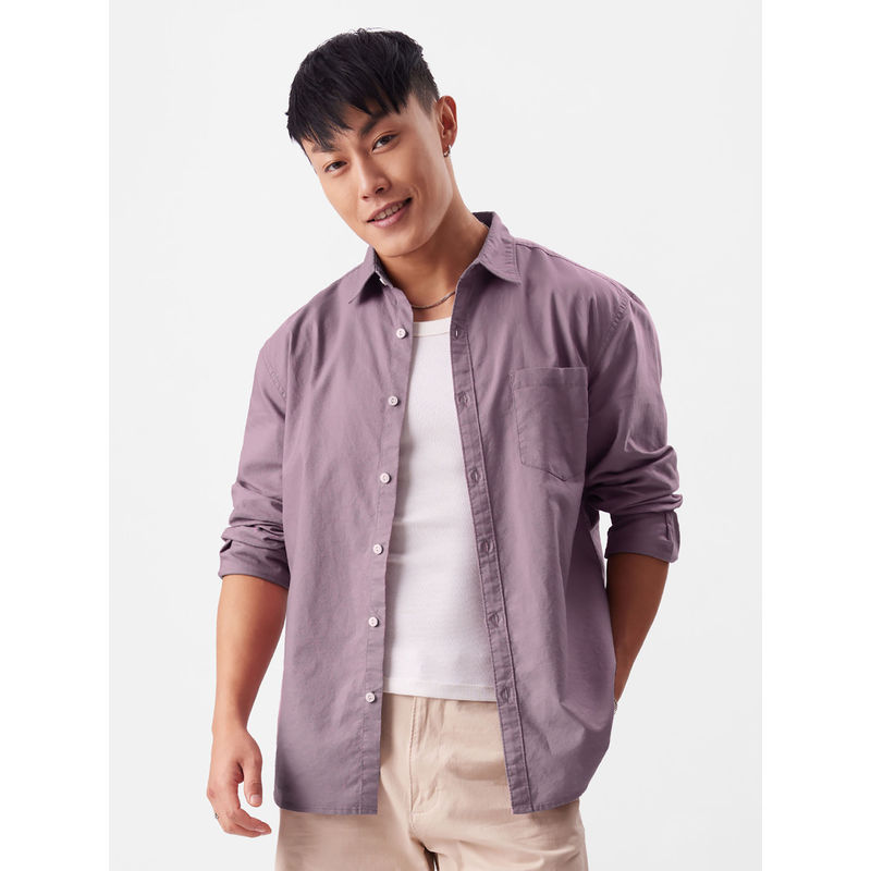 Buy The Souled Store Original Solid Grape Shirt for Men Online