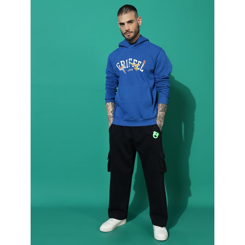 Buy Griffel Birds Print Regular Fit Royal Hoodie Tracksuit (Set of 2 ...