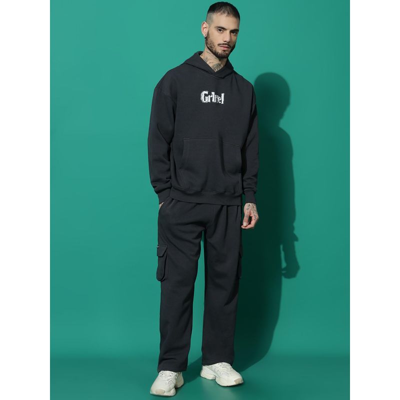 Buy Griffel ISLAND BIRD Oversized Charcoal Hoodie Tracksuit (Set of 2 ...