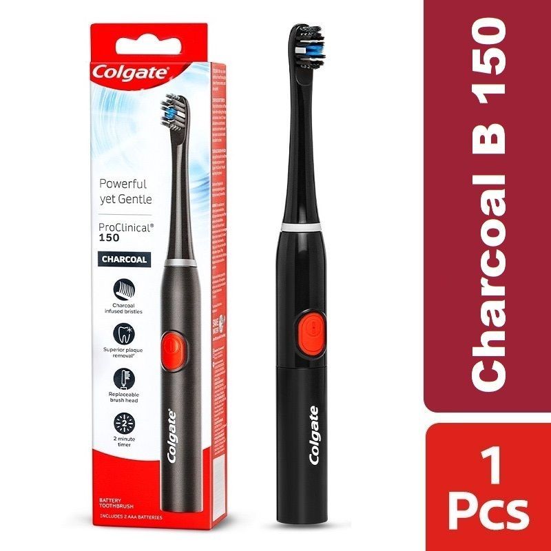 Buy Colgate Pro-Clinical 150 Charcoal Battery Powered Toothbrush Online