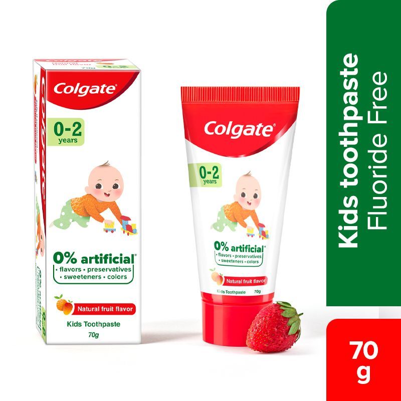 Buy Colgate Toothpaste for Kids (0-2 years), Natural Fruit Flavour Online