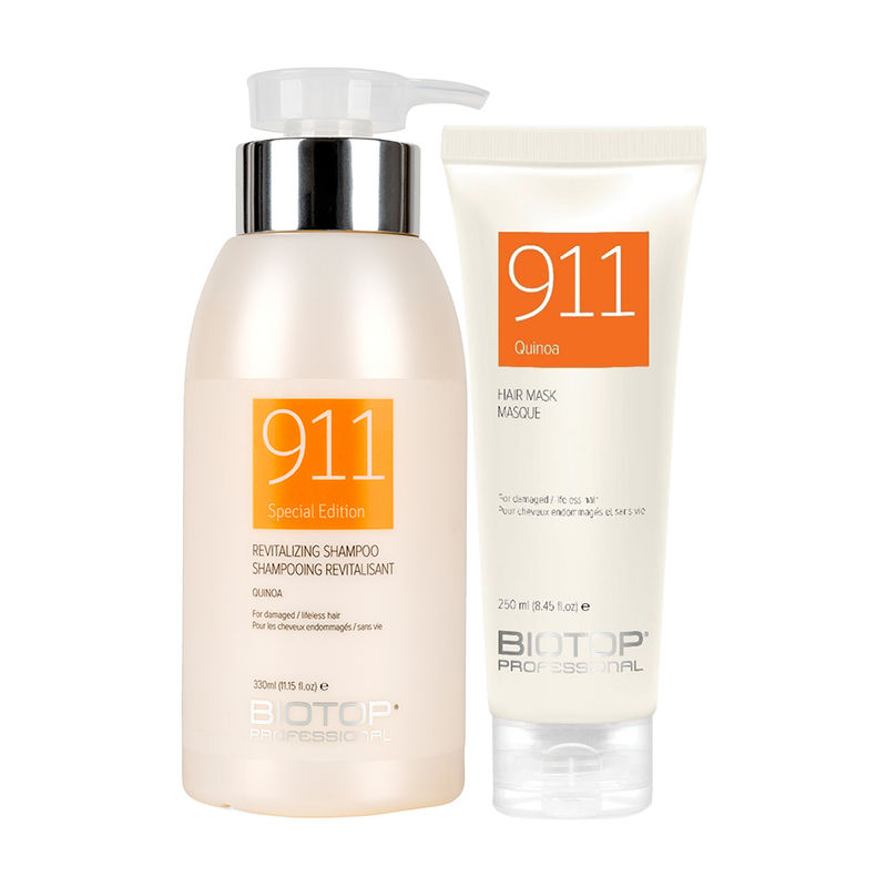 Biotop Professional 911 Quinoa Shampoo + Mask Combo (330ml + 250ml ...
