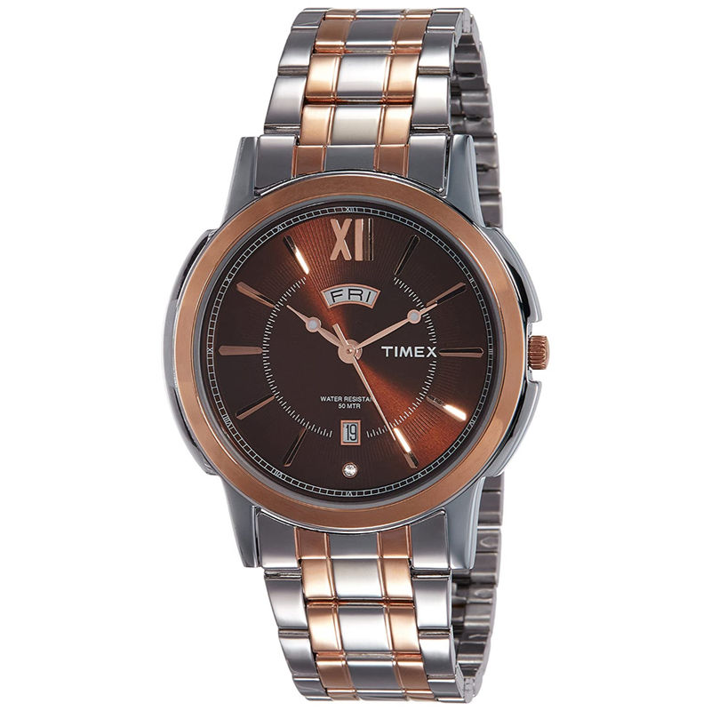 Buy Timex Empera Round 21mm Brown Dial Analog Men Watch - TW000U312 Online