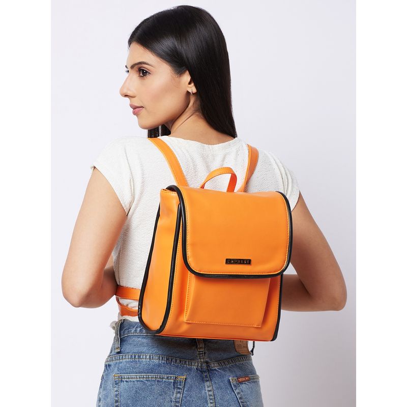 Buy Caprese Gracie Backpack Medium Orange (M) Online