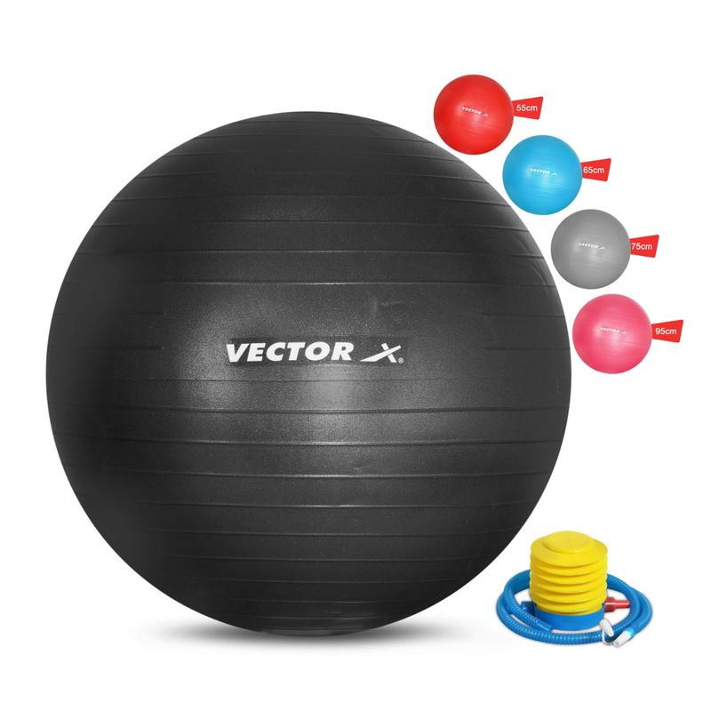 Buy Vector X Exercise Ball - Professional Grade Anti-Burst Ball Yoga ...