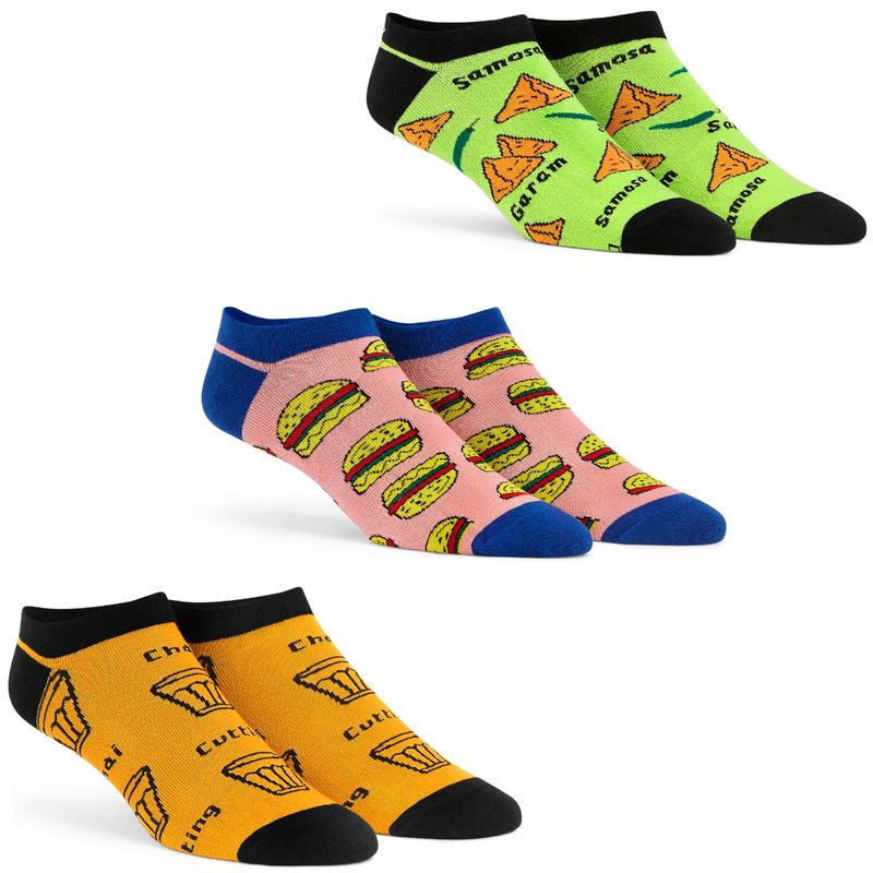 Buy Dynamocks Men and Women Ankle Length Socks Multi-Color Online