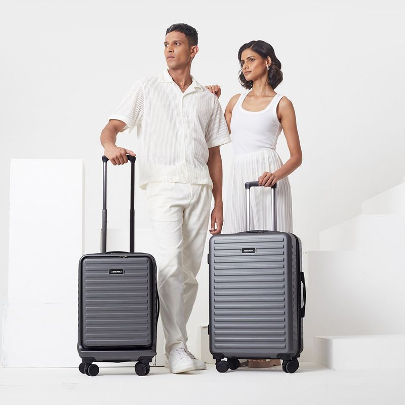 Buy Assembly Hard Luggage Set of 2|Medium Check-in 24 Inches & Cabin ...