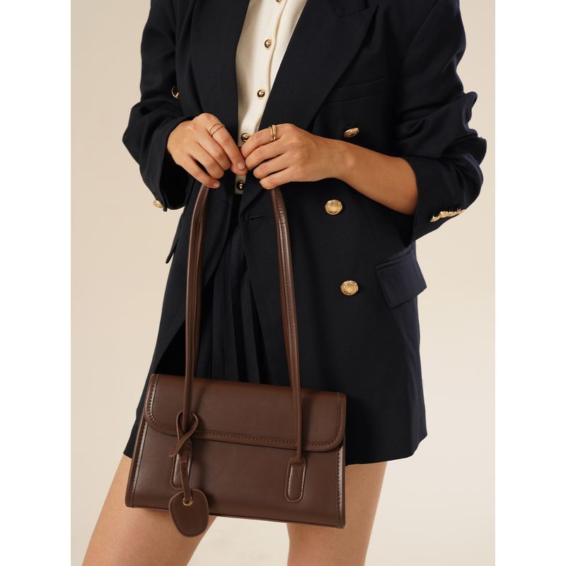 Buy Carry City Women Caddy Brown Solid Handbag Online