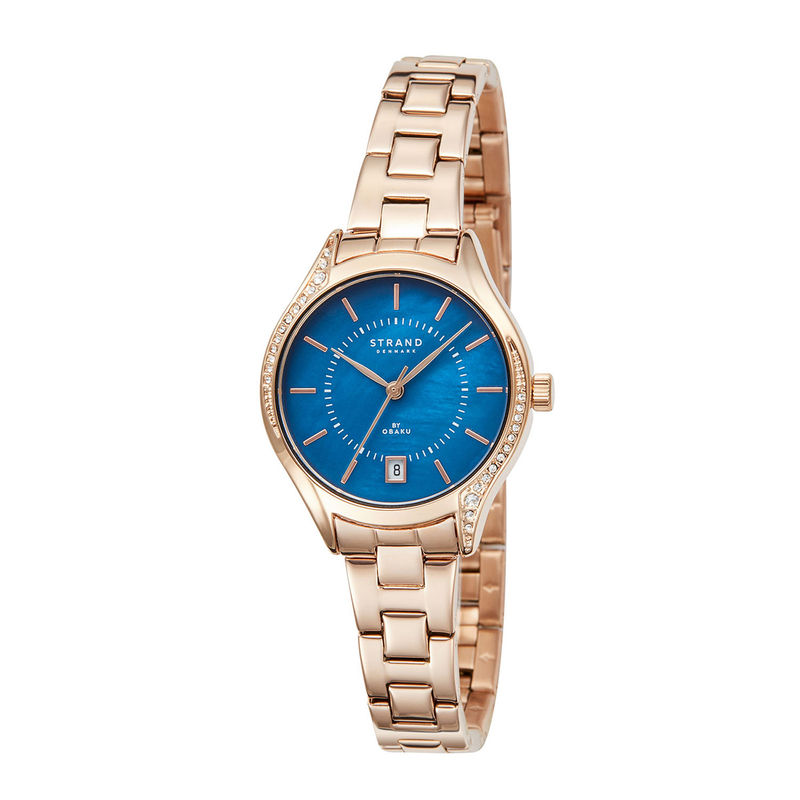 Buy Strand by Obaku Varuna Azure Quartz Crystal Round Dial Women Watch ...
