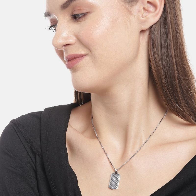 Buy Zavya Rhodium Plated Classic Chain 925 Sterling Silver Necklace Online