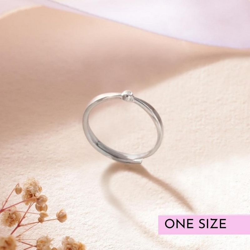Buy Zavya Classic Cz 925 Silver Ring Online