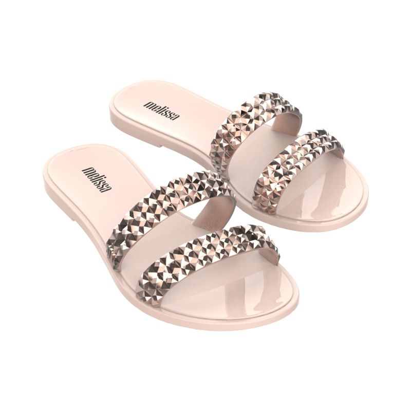 Buy Melissa Bling Ad Pink Rose Solid Flats Online
