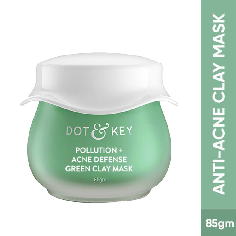 Buy Dot & Key Anti-Acne Salicylic Green Clay Face Mask For Dark Spots ...