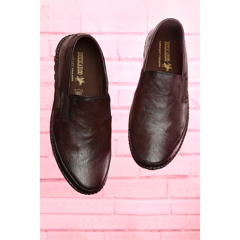 Buy BUCKAROO Nardo Natural Full Grain Leather Brown Casual Shoe For Men ...