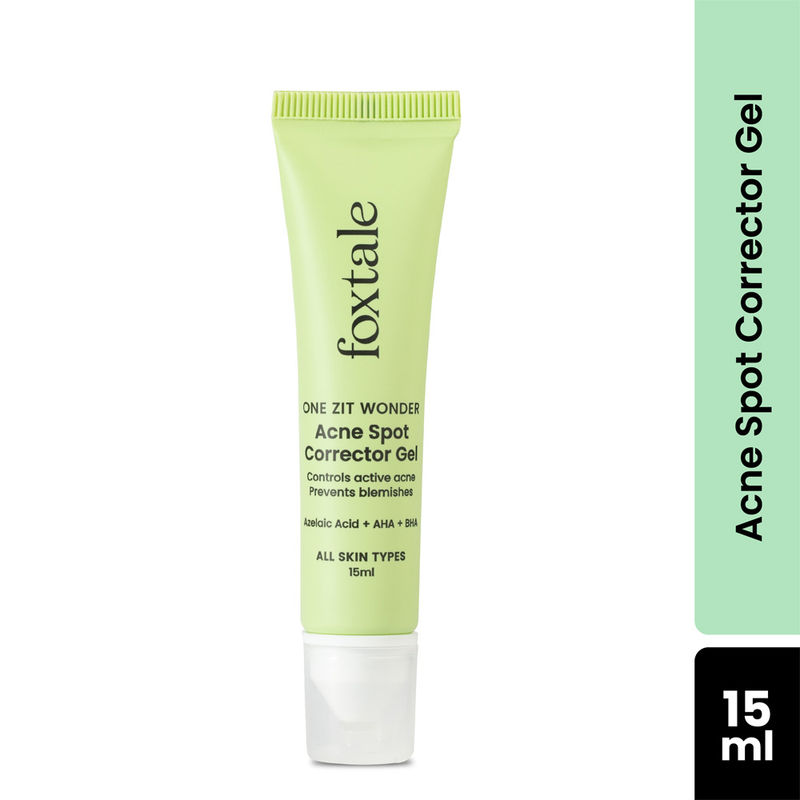 Buy Foxtale Acne Spot Corrector Gel with Azelaic Acid + AHA + BHA for ...