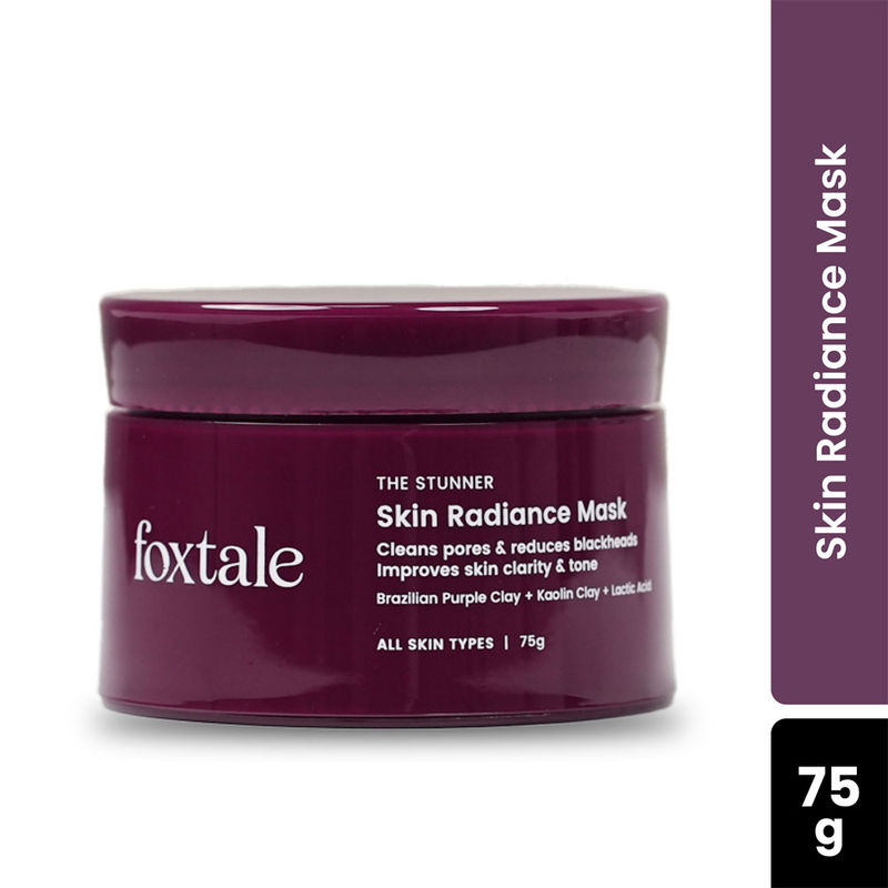 Buy Foxtale De-Tan Skin Radiance Mask, With Lactic Acid, Brazilian ...