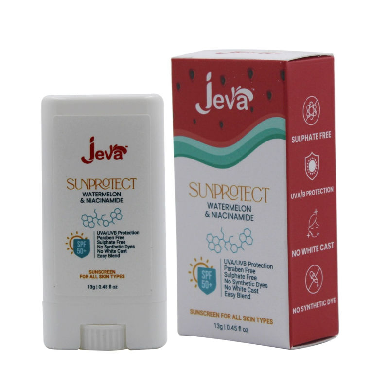 Buy Jeva SPF 50 Sunscreen Stick With Watermelon & Niacinamide Online