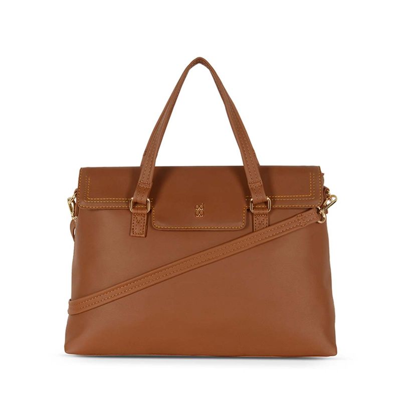 Buy Baggit Dim M Brown Large Satchel Handbag Online