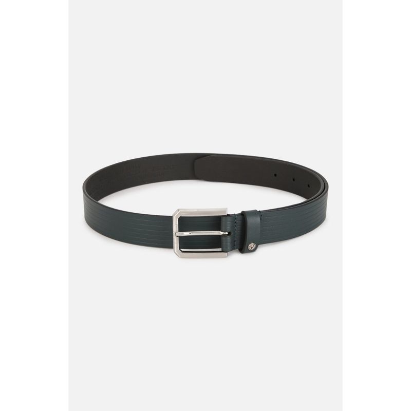Buy Allen Solly Men Green Textured Formal Belt Online