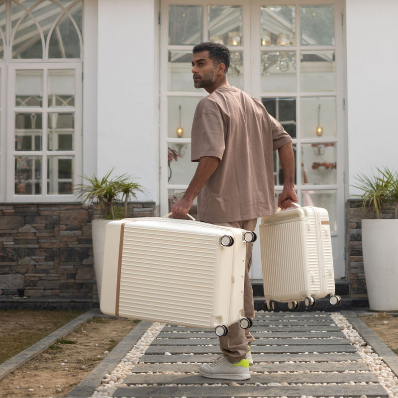 Buy Assembly Hard Luggage Trolley Bags Set Of 2-Cabin 45L and 65L ...