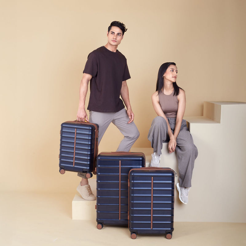 Buy Assembly Premium Hard Sided Trolley Bags Set Of 3 Cabin, Medium and ...