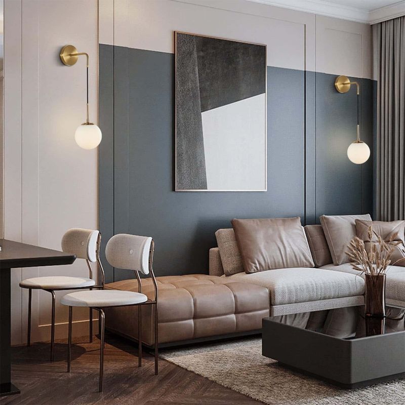 Buy MFD HOME FURNISHING L Shape Rustic Wall Lamp Gold Mf Pack 2 Online