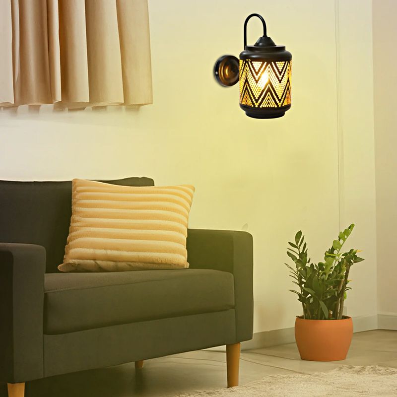 Buy MFD HOME FURNISHING Laser cut Designs Vintage Wall Lamp 2033 Online