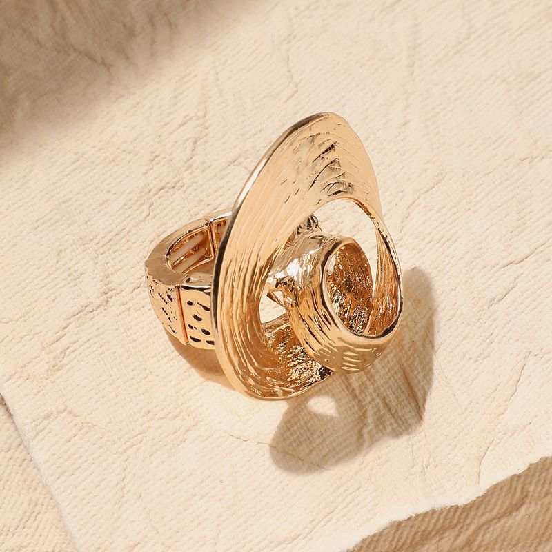 Buy SOHI Women Metallic Spiral Cocktail Ring Online