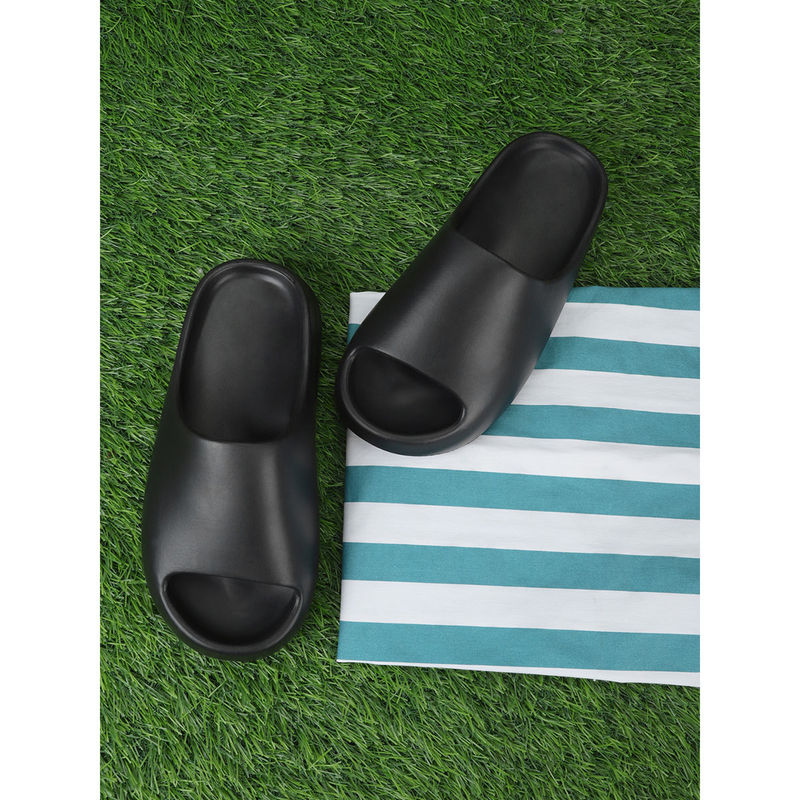 Buy Truffle Collection Black Solid Sliders Online