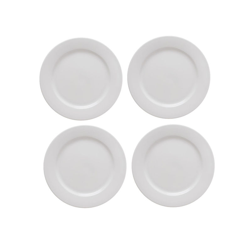 Buy CLAY CRAFT Fine Ceramic White Solid Dinner Plate 10 Inches - Set of ...