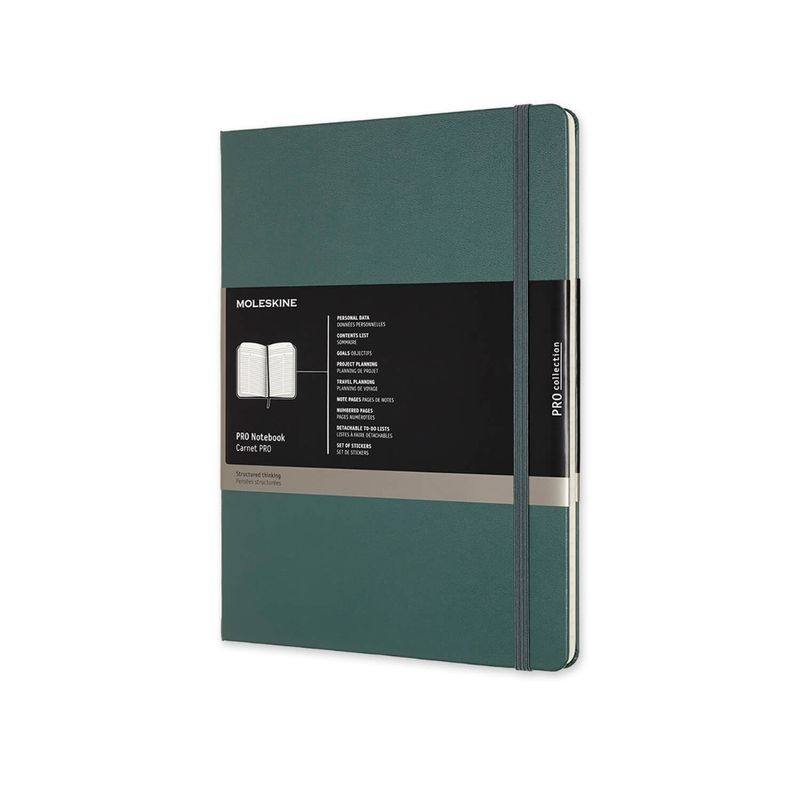 Buy MOLESKINE Pro Extra Large Hard Cover Notebook (Ruled) - Forest ...