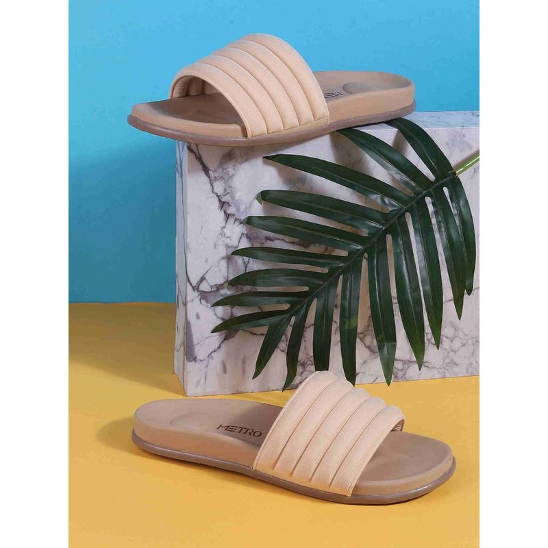 Buy Metro Women Beige Sliders Online
