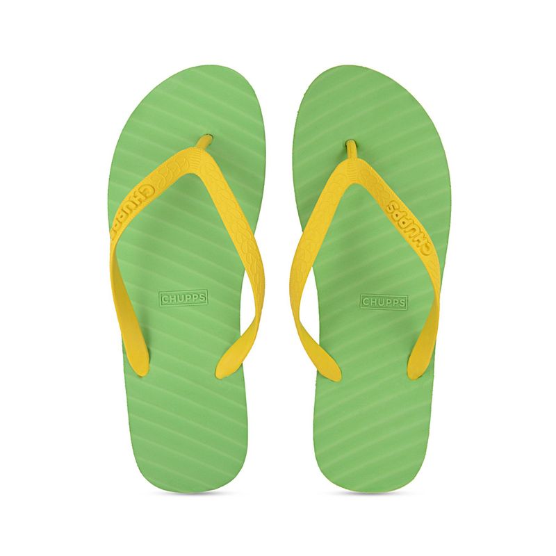 Buy Chupps Banana Leaf Lime Green Flip Flops Online
