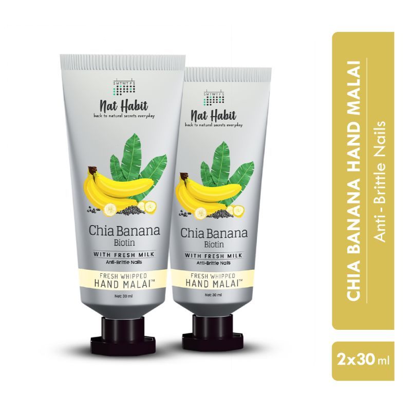 Buy Nat Habit Chia Banana Biotin Hand Malai, Hand Creams Moisturization ...