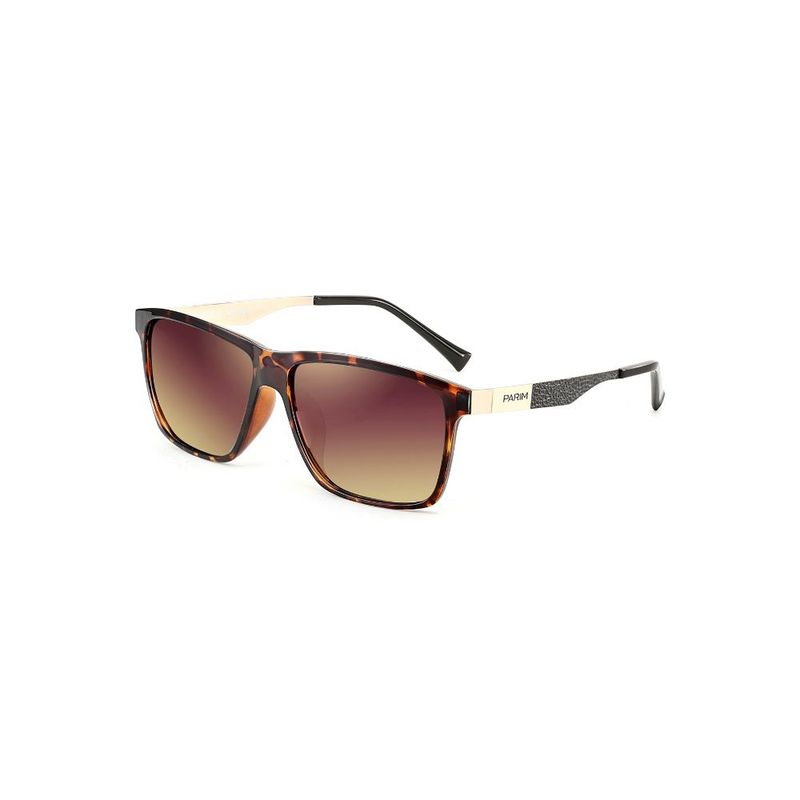 Buy PARIM Polarized Unisex Rectangular::Wayfarer Sunglasses Brown Frame ...