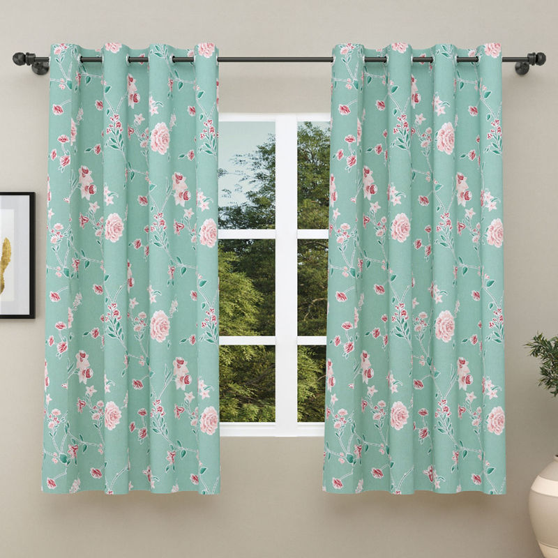 Buy Haus & Kinder Cotton Duck Printed Window Cotton Rings Blush In The ...