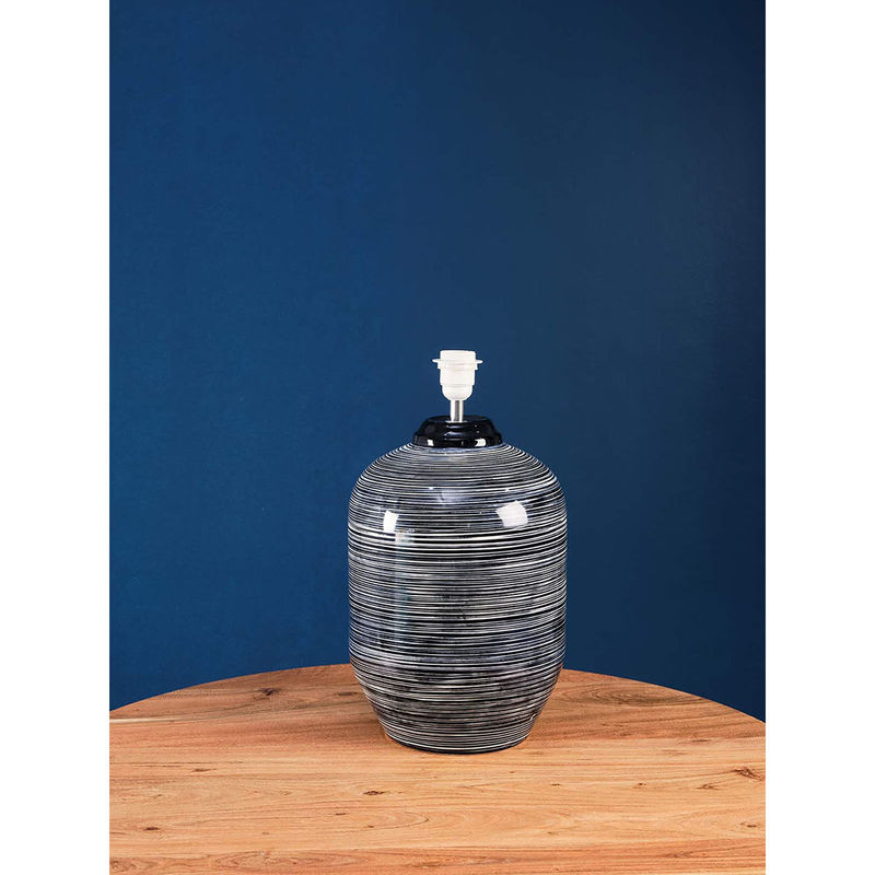 Buy Freedom Tree Durg Ceramic Black Table Lamp Online