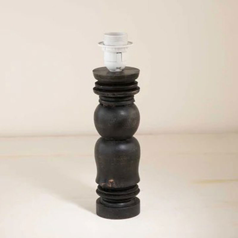 Buy Freedom Tree Pillar Wooden Charcoal Table Lamp Online