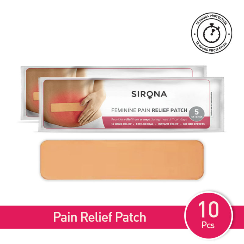 Sirona Feminine Pain Relief Patches For Period Pain & Menstrual Cramps ...