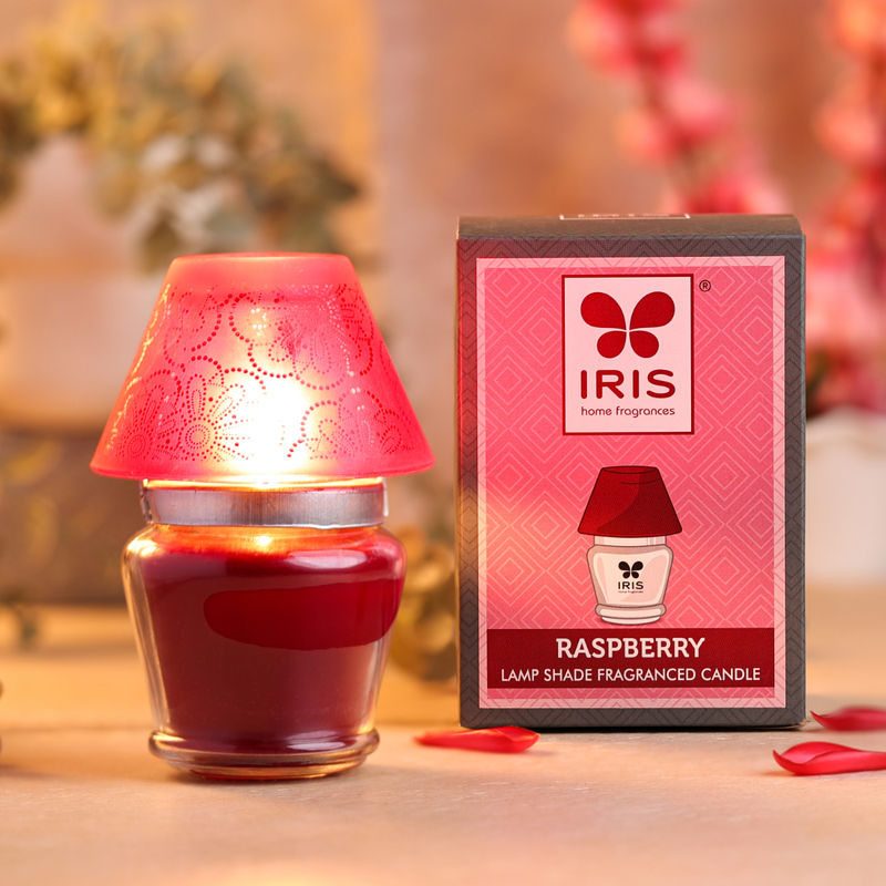 Buy Iris Fragrances Raspberry Lamp Shade Candle Online